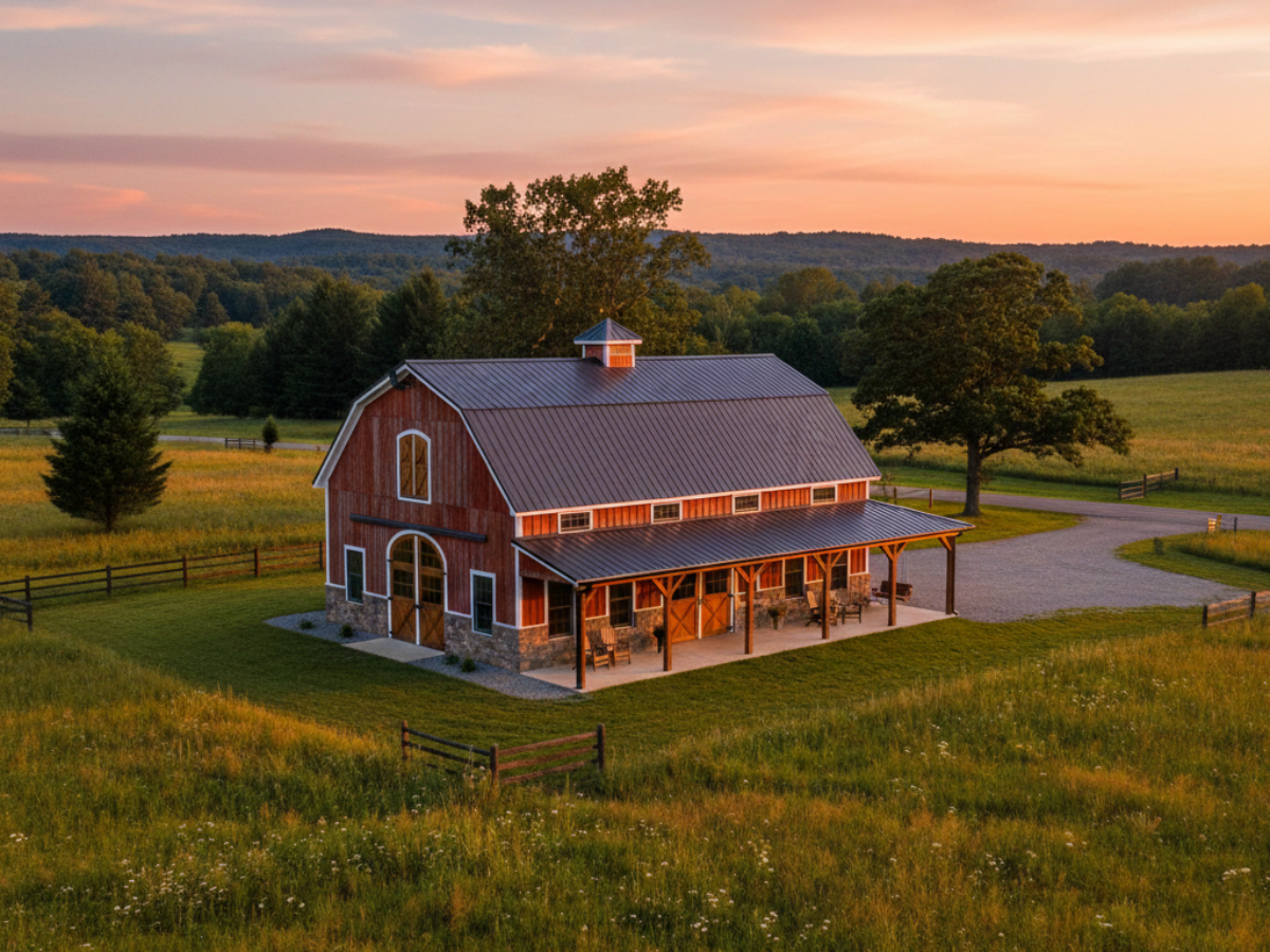 40x60 Pole Barn Cost | Precision Fabricated by The Metal Shop